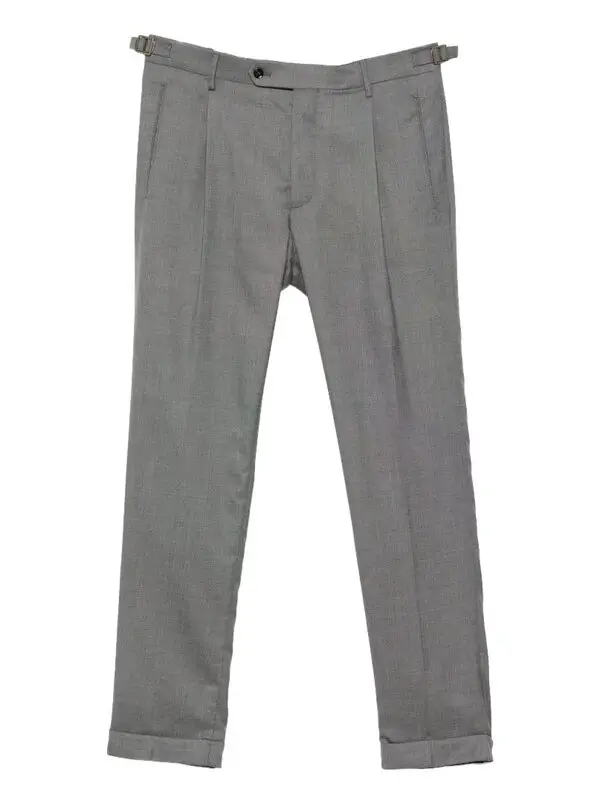 BERWICH Tailored Pleated Trousers - Grey