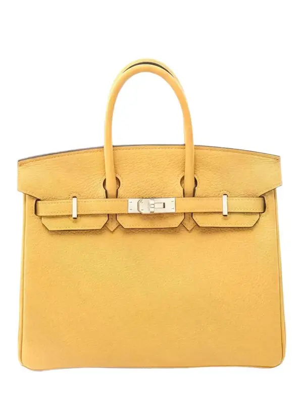 Hermès 25 Birkin Tote Bag - Yellow