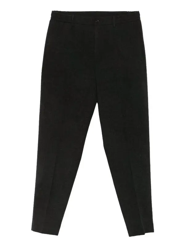 Tagliatore Textured Slim-fit Trousers - Black