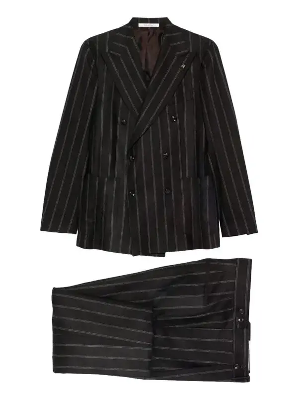 Tagliatore Double-breasted Suit - Black