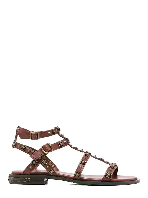 Ash Pacha Stud-embellished Sandals - Brown