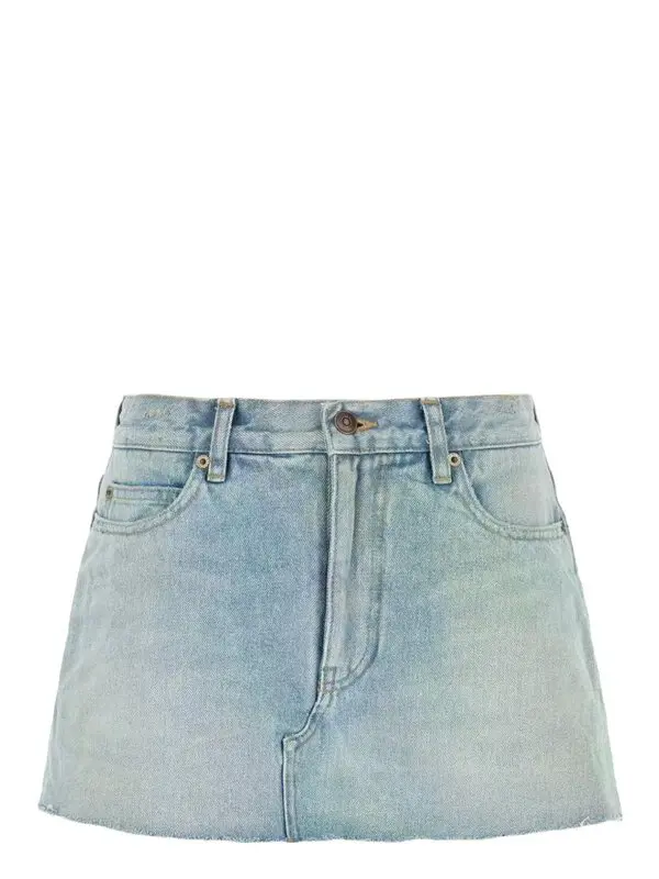 Balenciaga Belt-loops Skort - Blue