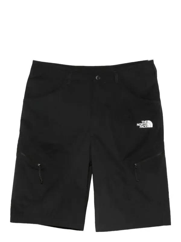 The North Face Logo Print Cargo Shorts - Black