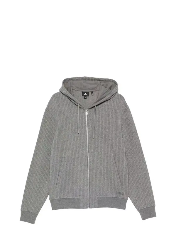 Mackage Pinstripe Zip-up Hoodie - Grey