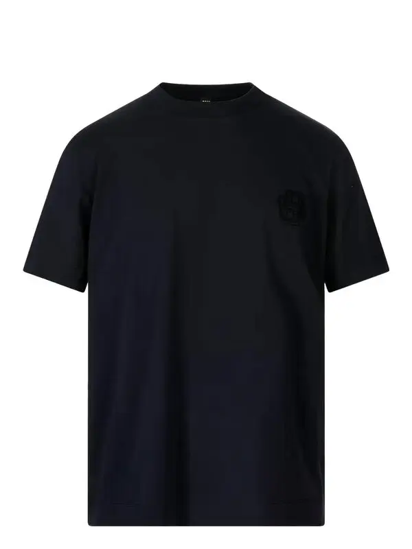 BOSS Logo-patch T-shirt - Blue
