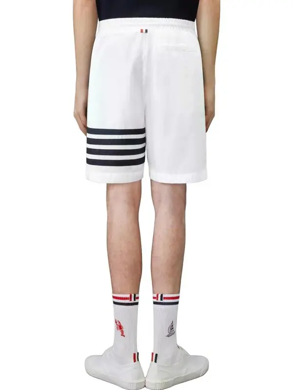 Thom Browne Ripstop 4-bar Track Shorts - White