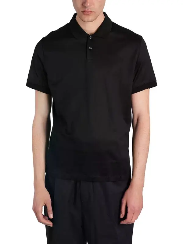 TOKYO Short-sleeve Polo Shirt - Black