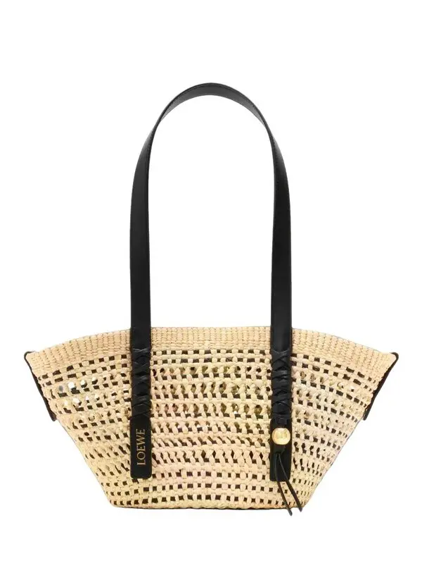 Loewe Braided Basket Tote Bag - Neutrals