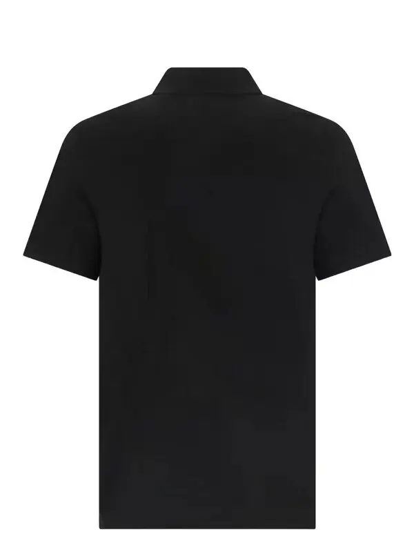 Gant Shield Logo-embroidered Polo Shirt - Black