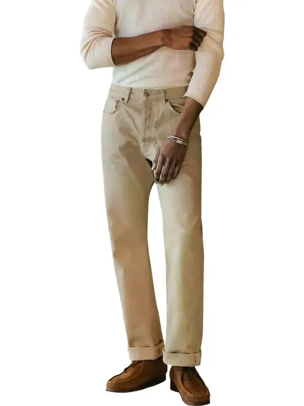 IMOGENE + WILLIE Lewis Desert Selvage Five-pocket Jeans - Neutrals