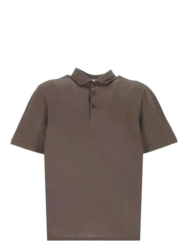 GRAN SASSO Short-sleeve Polo Shirt - Brown