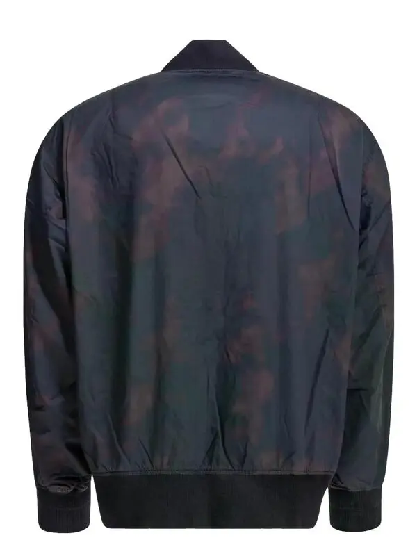 BEAMS Tie-dye Zip-up Bomber Jacket - Blue