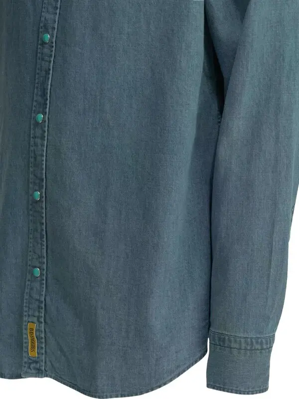 B.D.BAGGIES Kim Contrast-button Denim Shirt - Blue