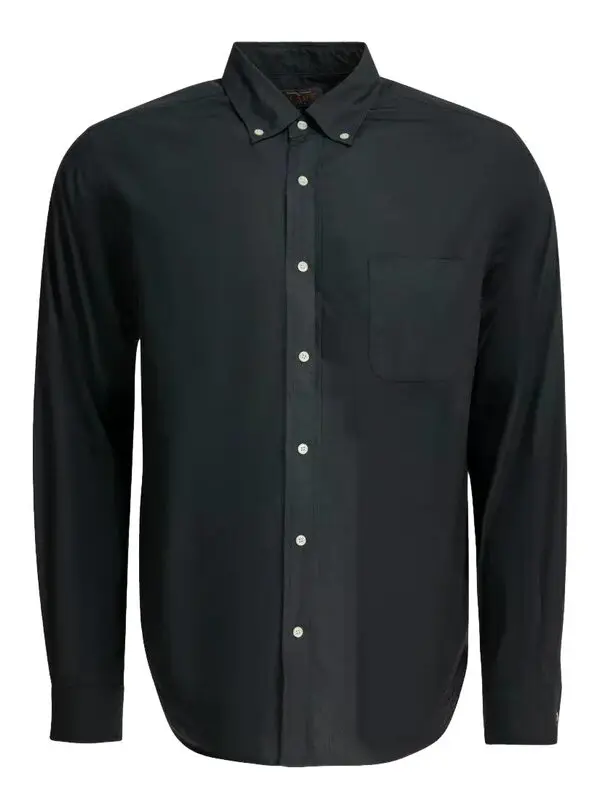 BEAMS Button-down Chest-pocket Shirt - Blue