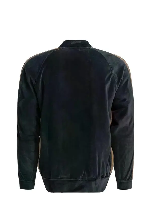 Needles Velour Side-stripe Sweater - Blue
