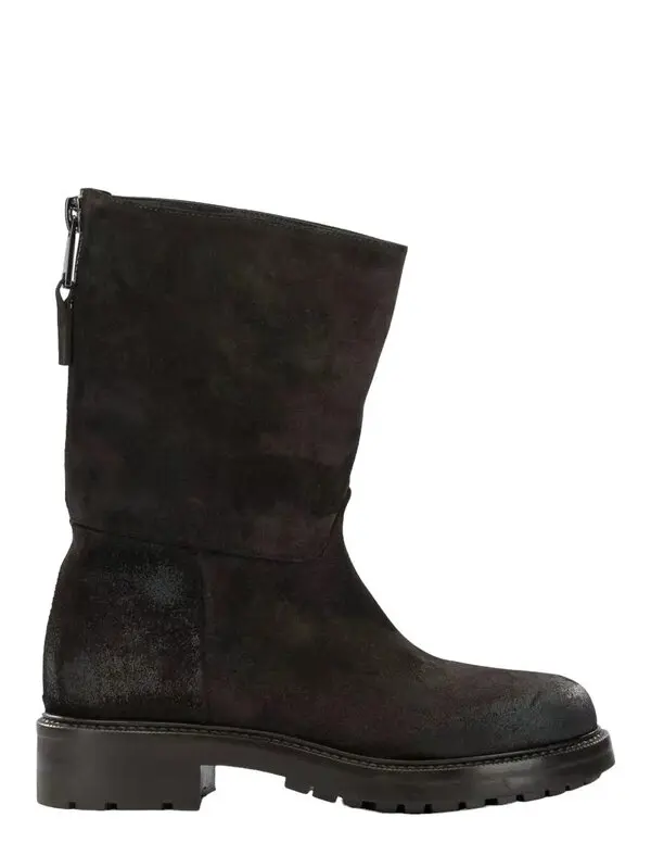 STRATEGIA SHOES Strategia Rear-zip Leather Ankle Boots - Brown