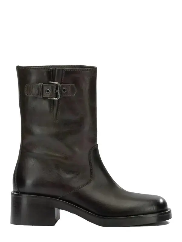 STRATEGIA SHOES Strategia Buckle-detail Leather Boots - Brown