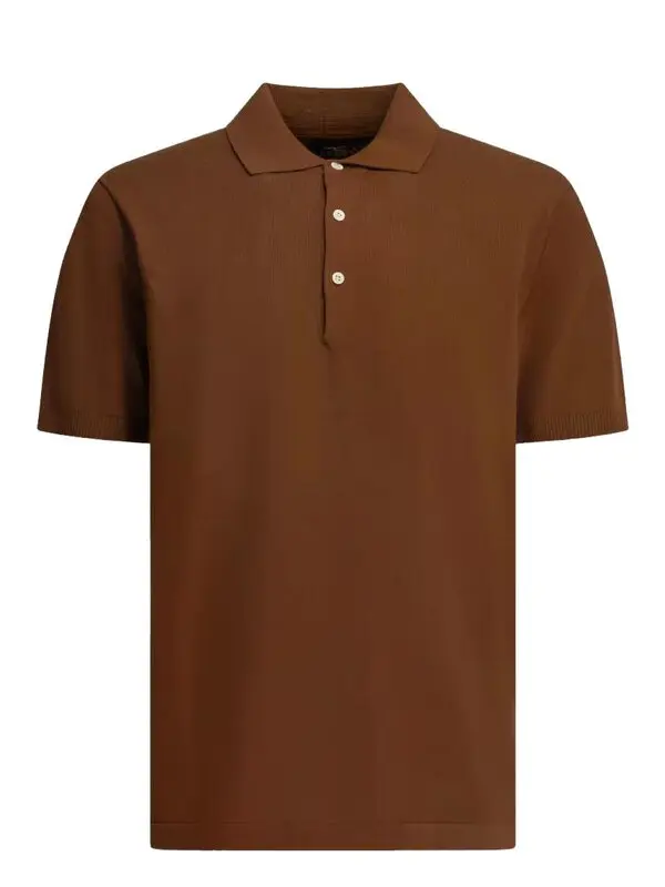 BEAMS Short-sleeve Polo Shirt - Brown