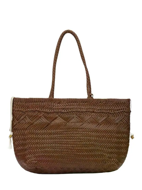 GIANNI CHIARINI Paloma Woven Shoulder Bag - Brown
