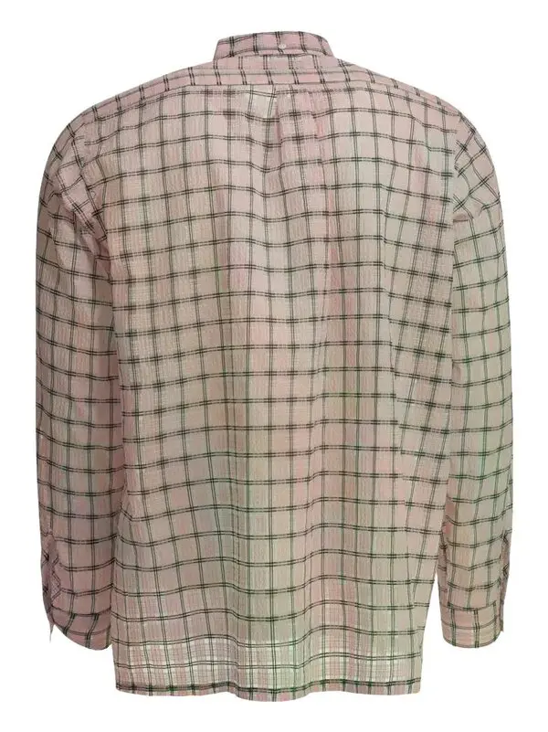 BEAMS Check-pattern Shirt - Pink