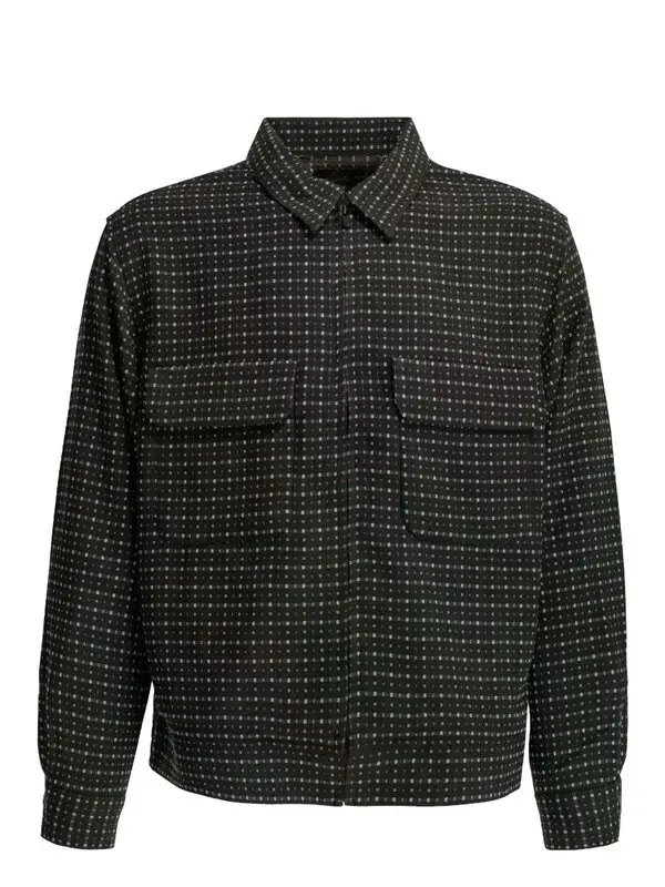 Needles Check-pattern Zip-up Jacket - Black