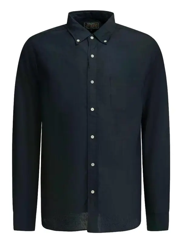 BEAMS Patch-pocket Button-down Shirt - Blue