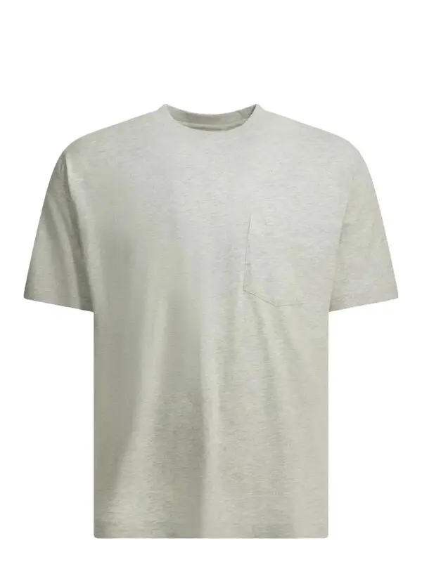 BEAMS Chest-pocket Cotton T-shirt - Grey