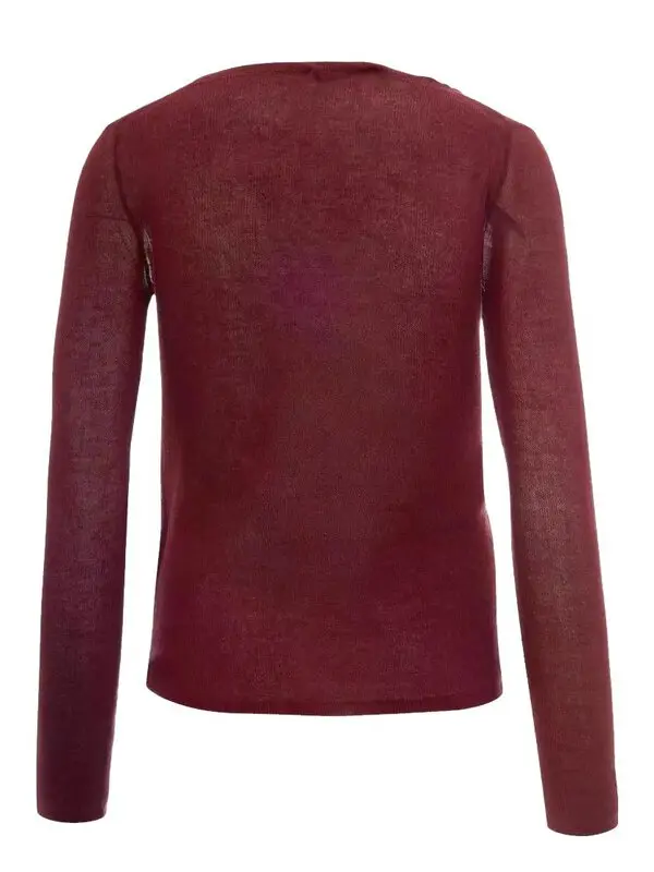 Max Mara Fine-knit Long-sleeve Sweater - Red