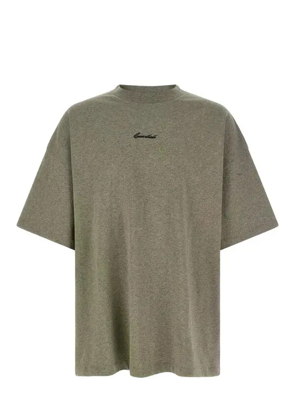 Fear Of God Signature 90s Logo-embroidered Cotton T-shirt - Grey