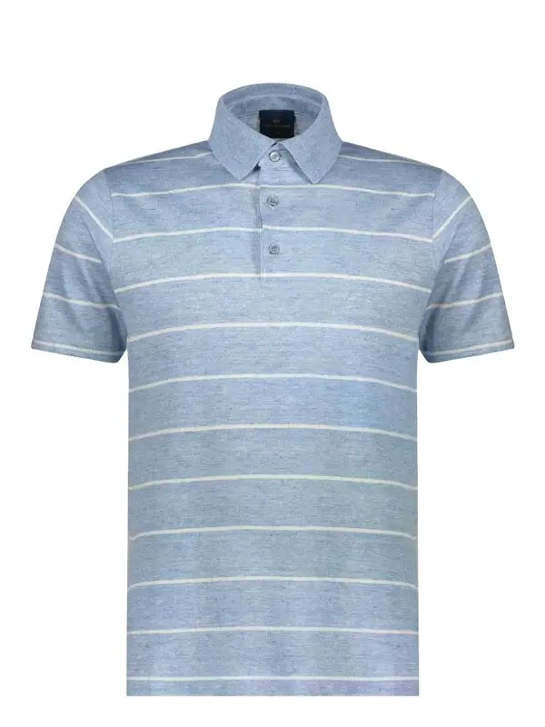 Paul & Shark Striped Polo Shirt - Blue