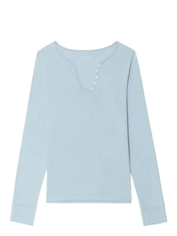 Zadig&Voltaire Tunisian Long-sleeve T-shirt - Blue