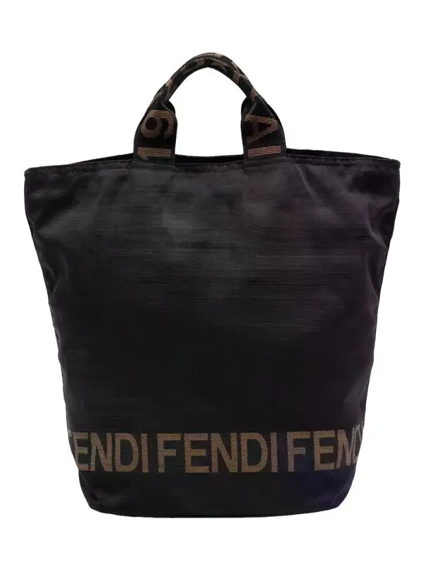 Fendi Nylon Tote Bag - Brown