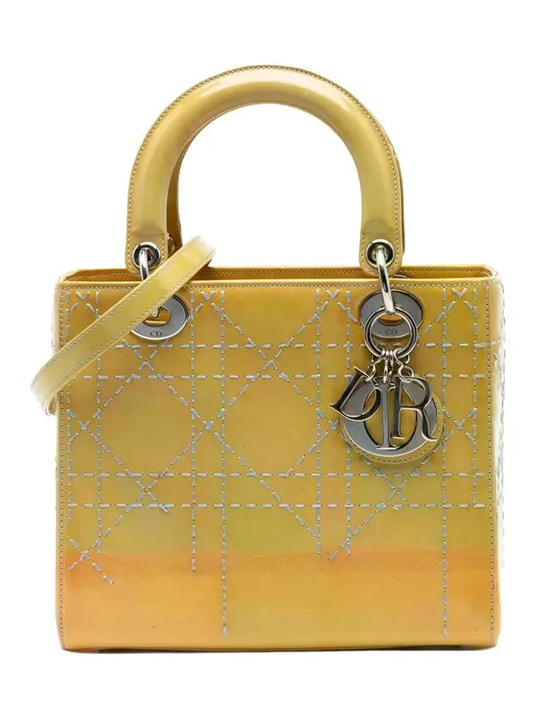 Dior Medium Lady Satchel - Yellow