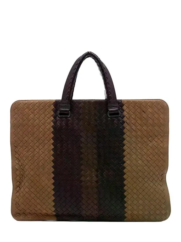 Bottega Veneta Nappa Intrecciato Club Fume Briefcase - Brown