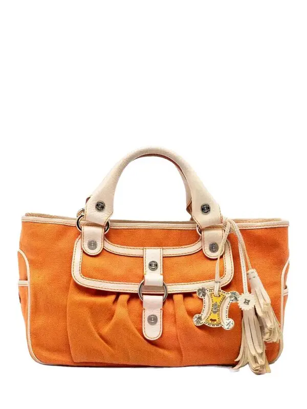Celine Canvas Boogie Handbag - Orange