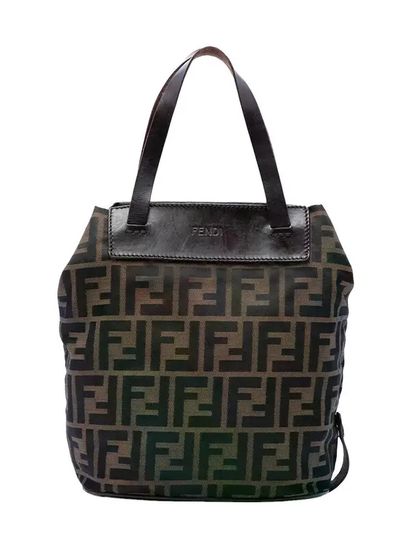 Fendi 20th Century Zucca Canvas Bucket Bag - Brown