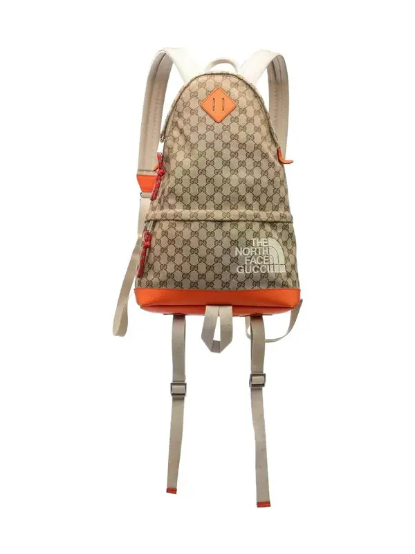 Gucci Gg Canvas Backpack - Orange