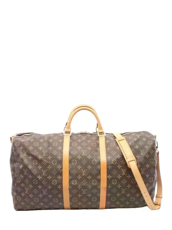 LOUIS VUITTON Keepall Bandouliere 60 Travel Bag - Brown