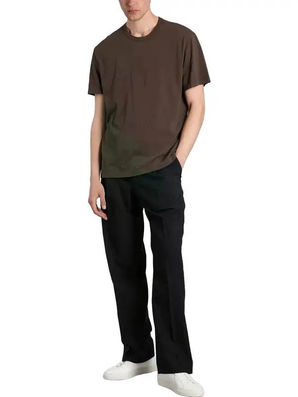 JAMES PERSE Short-sleeve Crew-neck T-shirt - Brown