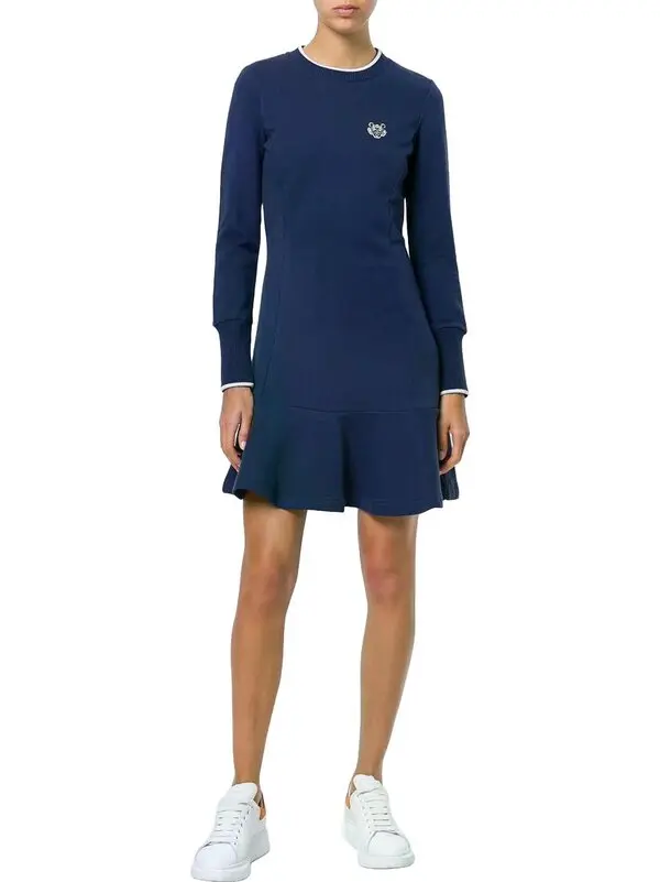 Kenzo Tiger Patch Dress - Blue