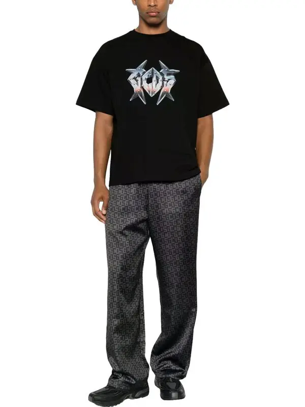 Gcds Bulletproof Logo-print T-shirt - Black