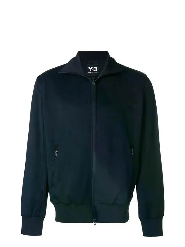 Y3 Logo Printed Zipped Sweatshirt - Blue