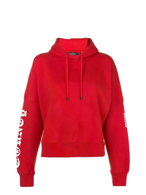 COUNTY OF MILAN Cupido Tattoo Hooded Sweater - Red