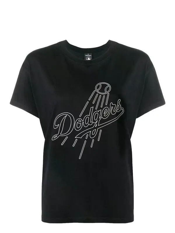 COUNTY OF MILAN Dodgers Slogan T-shirt - Black
