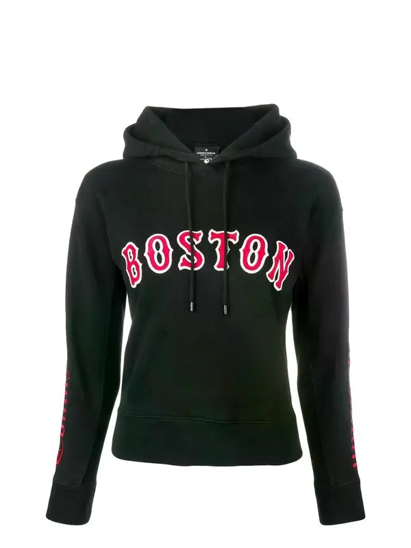 COUNTY OF MILAN Marcelo Burlon Boston Script Hoodie - Black