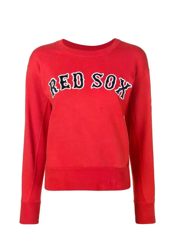 COUNTY OF MILAN Marcelo Burlon X Mlb Sox Embroidered Sweatshirt - Red