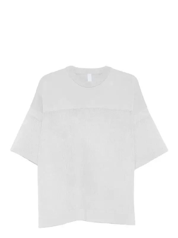 CFCL Waffle-knit Short-sleeved T-shirt - Grey