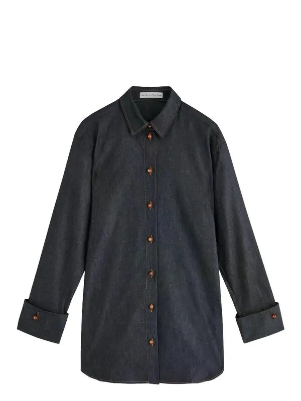 Palmer//harding Reflection Denim Shirt - Blue