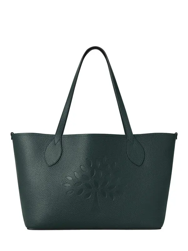 Mulberry Leather Tree Tote Bag - Green