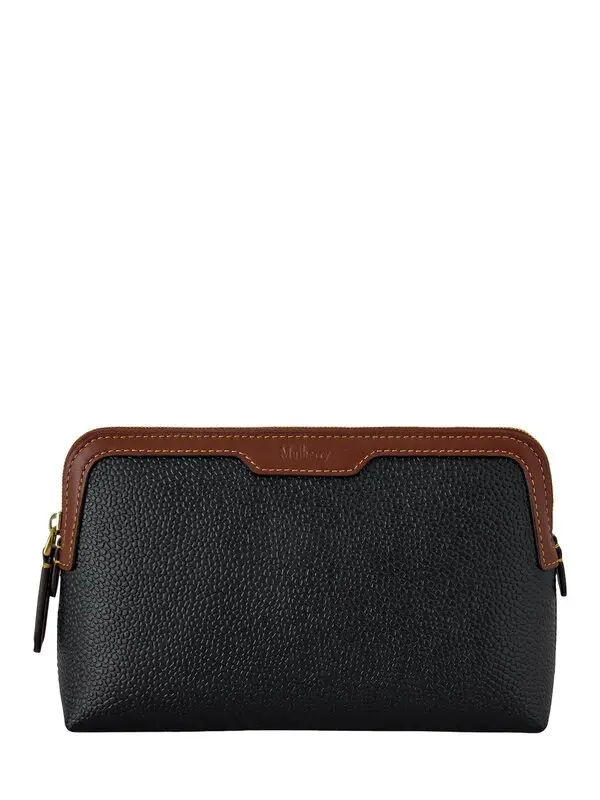 Mulberry Small Scotchgrain Cosmetic Pouch - Black